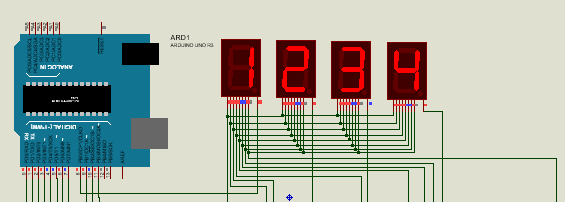 Seven Segment 4 Digit Dengan Arduino