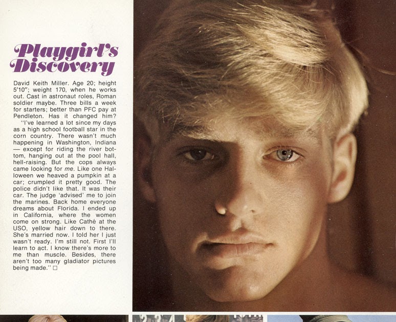 MALE MODELS FROM THE PAST: DAVID KEITH MILLER (Playgirl & In Touch for ...