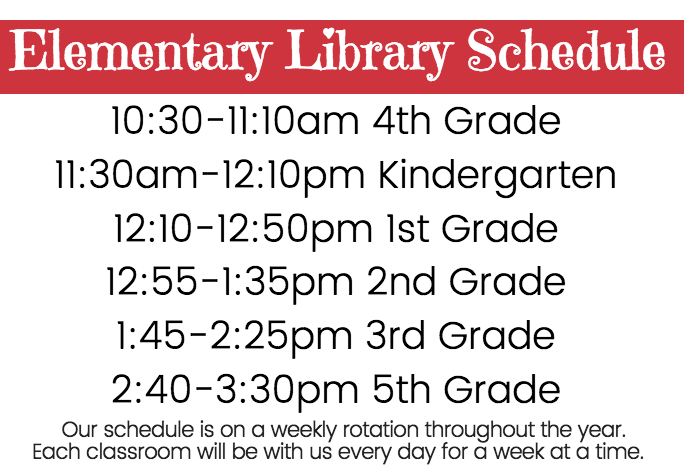 The Library Voice: A New Twist On Our Fixed and Flexible Library Schedule!
