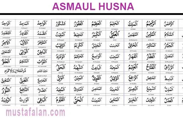 Teks Asmaul Husna Latin Word - emsekflol.com