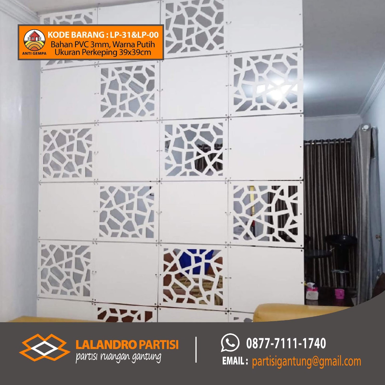 Partisi Ruangan Gantung PVC Murah Jakarta Hanging Partition Whatsapp ...
