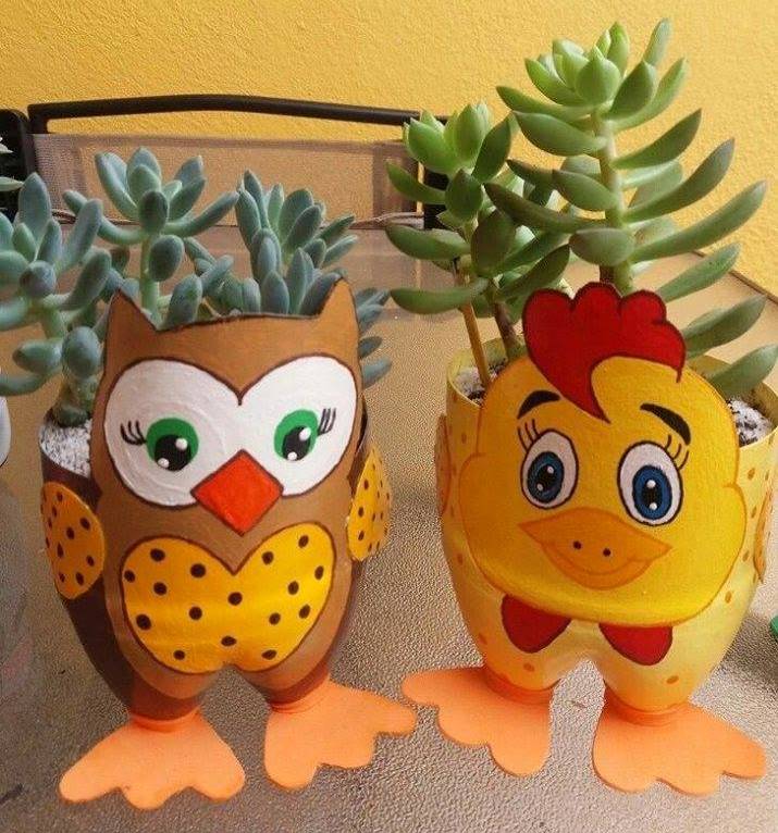 PAGINA EDUCATIVA MADRE CREATIVA: MACETEROS DE PLÁSTICOS RECICLADOS