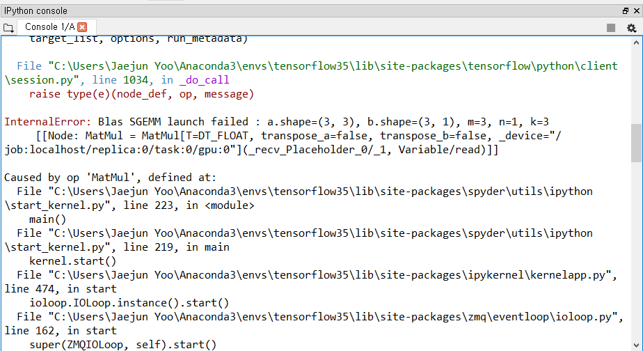 Jaejun Yoos Playground Docker나 가상머신 없이 Window에서 Tensorflow 설치하기 Tensorflow를 Python Ide에서 사용하기