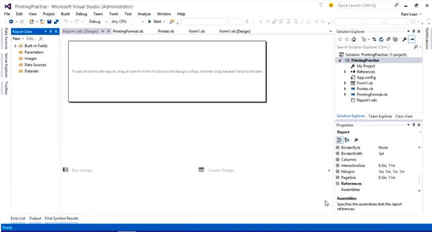 Installing RDLC Report in Visual Studio Community Edition 2015