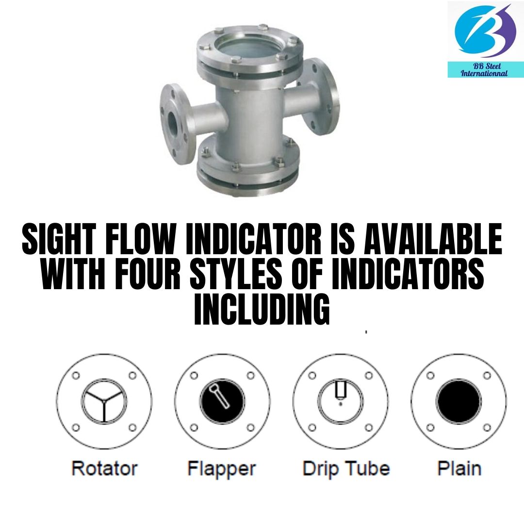 Double Window Sight Glass Flow Indicator type Flange (flanged sight ...