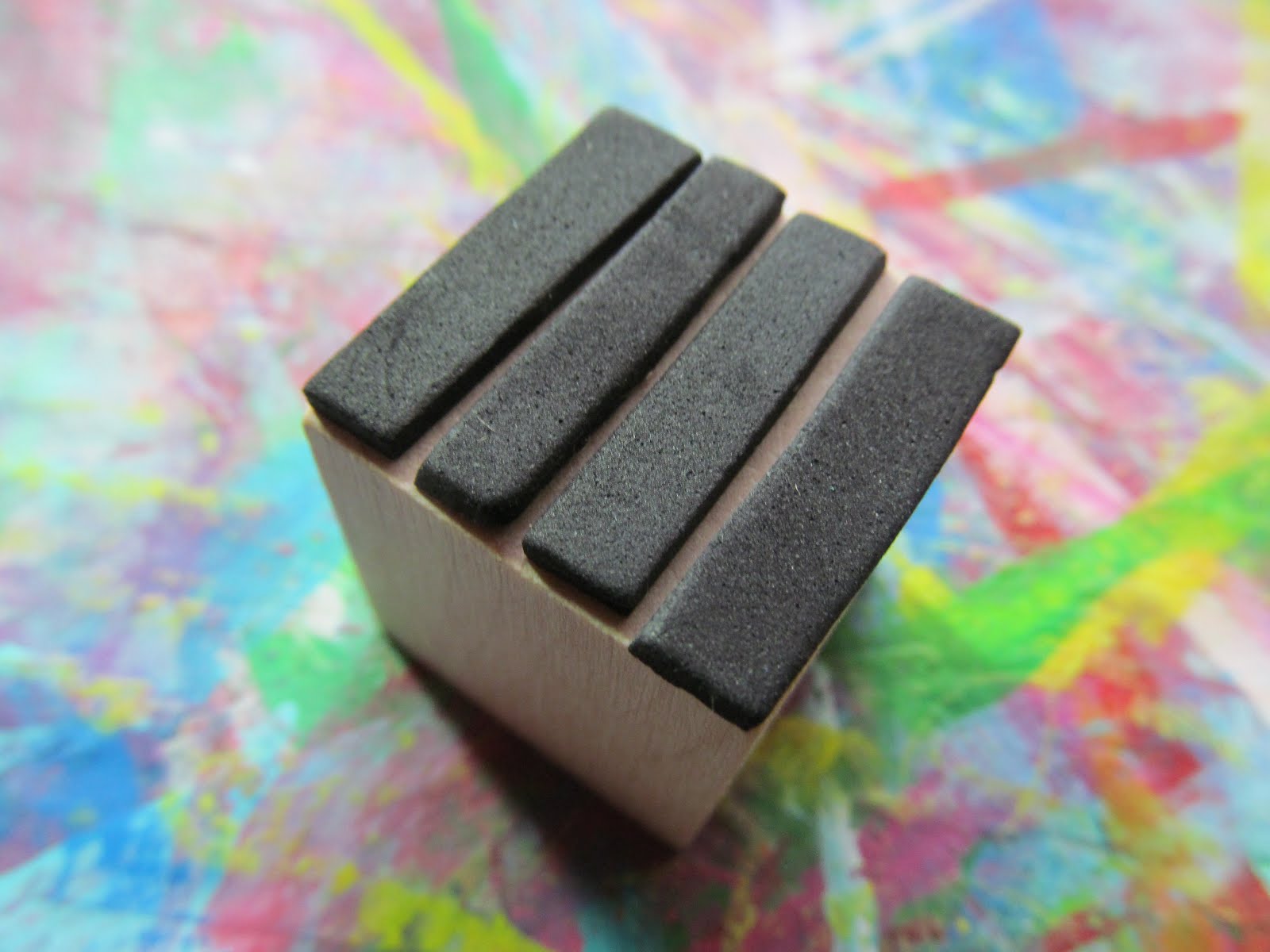 julie: super fun foam stamp project!