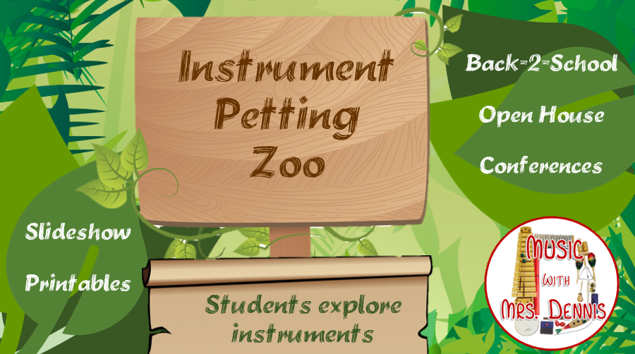 Music with Mrs. Dennis: Instrument Petting Zoo