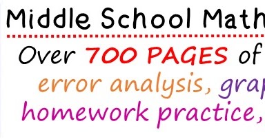Exceeding the CORE: Middle School MATH GROWING BUNDLE Grades 6-8