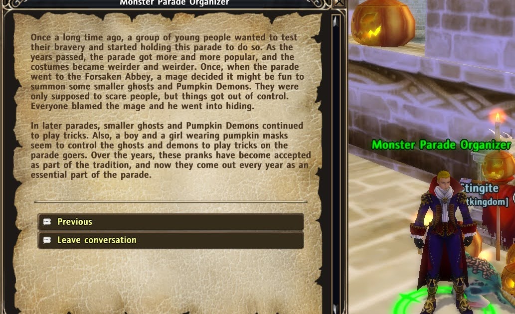 The Friendly Necromancer: Runes of Magic Monster Parade