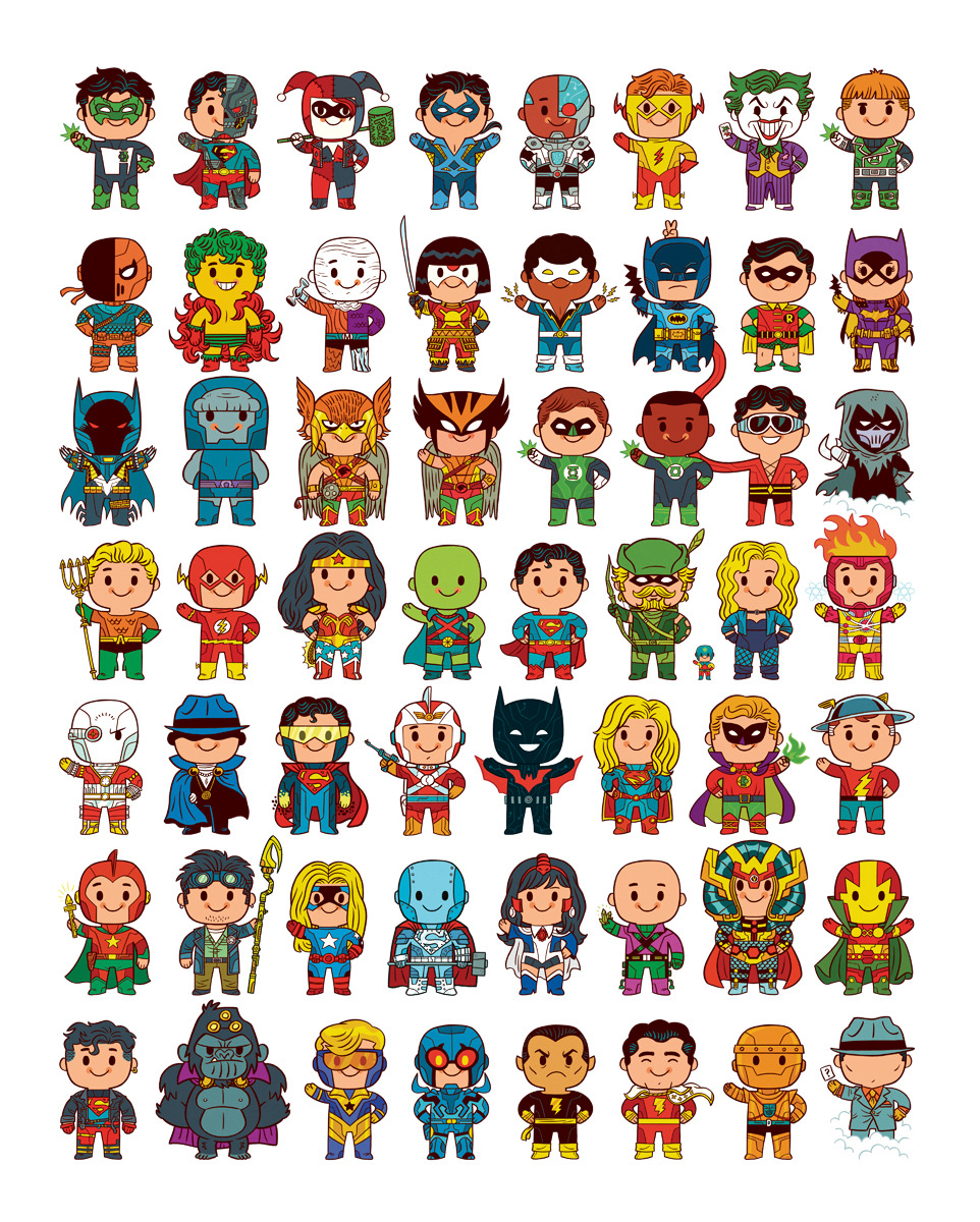 The Dork Review: Rob's Room: Delightfully Cute Little DC Heroes by Matt ...