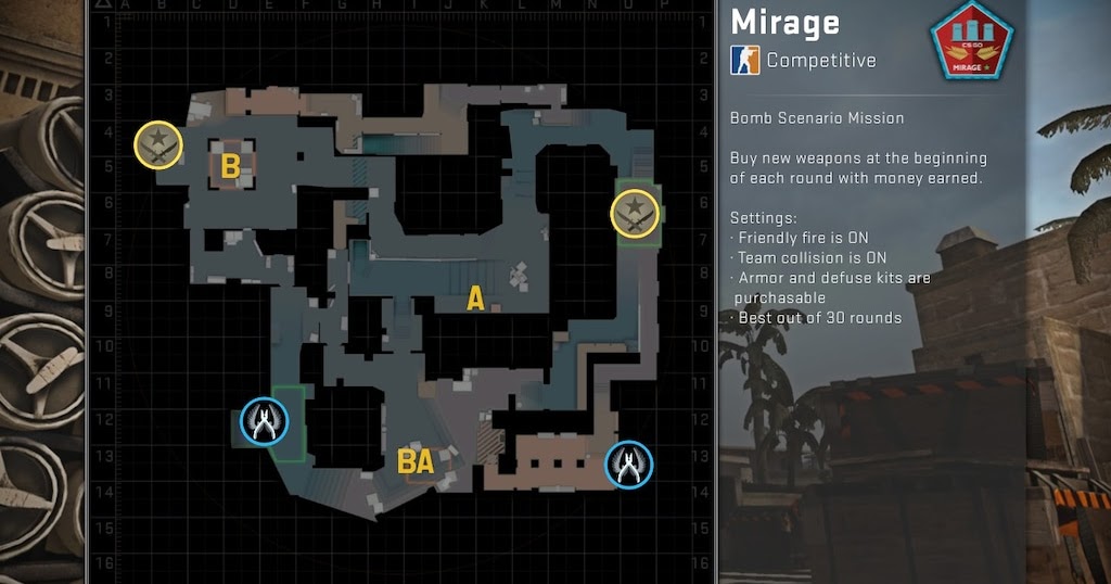 CS:GO : Mirage Map Callouts