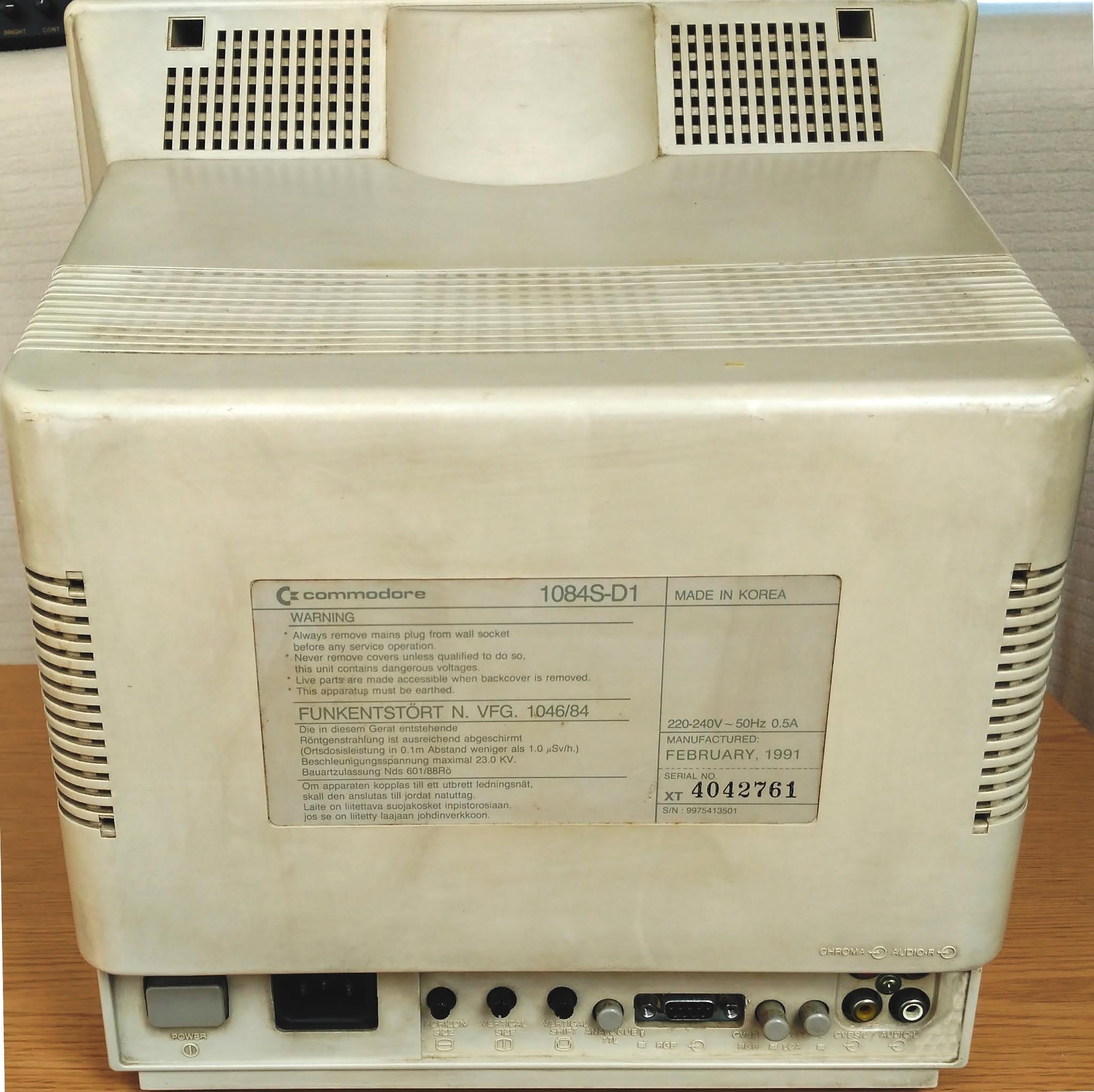 Retro Ordenadores Orty: Monitor Commodore 1084S de 13" (modelo 1084S-D1 ...