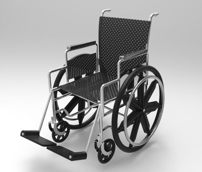 Wheelchair || Download free 3d cad models #100061