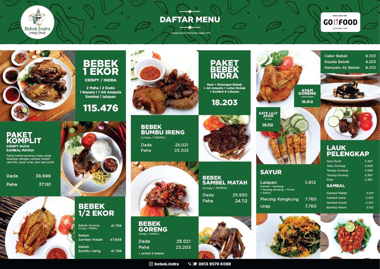 Makan Bebek Dengan Nuansa Bali, Ya ke Bebek Indra Aja