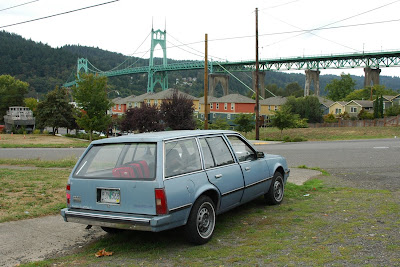 OLD PARKED CARS.: 1983 Chevy Cavalier Cadet Wagon.
