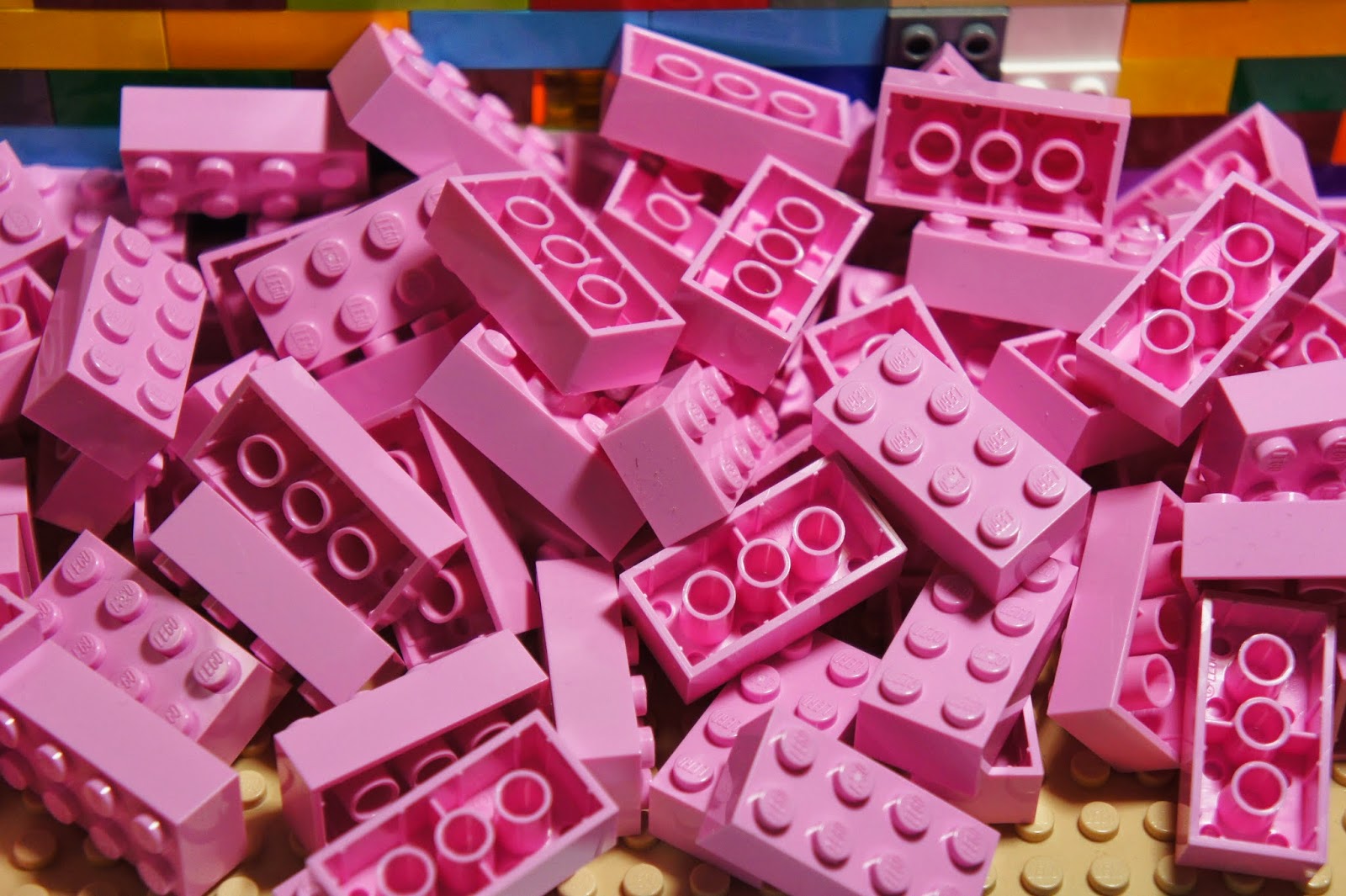LEGO 3001 LIGHT PINK 2x4 STANDARD BRICKS 2 x 4 Bulk Lot Blocks ~ stores ...