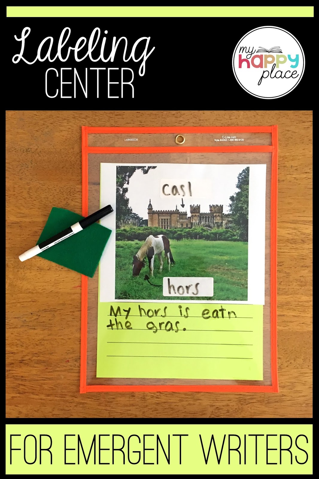 Working with Emergent Writers: Labeling Ideas and Tips - My Happy Place ...