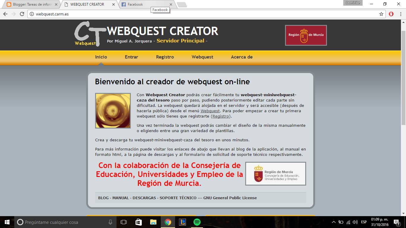 Tareas de informatica: Como crear un webquest (webquest.carm.es)