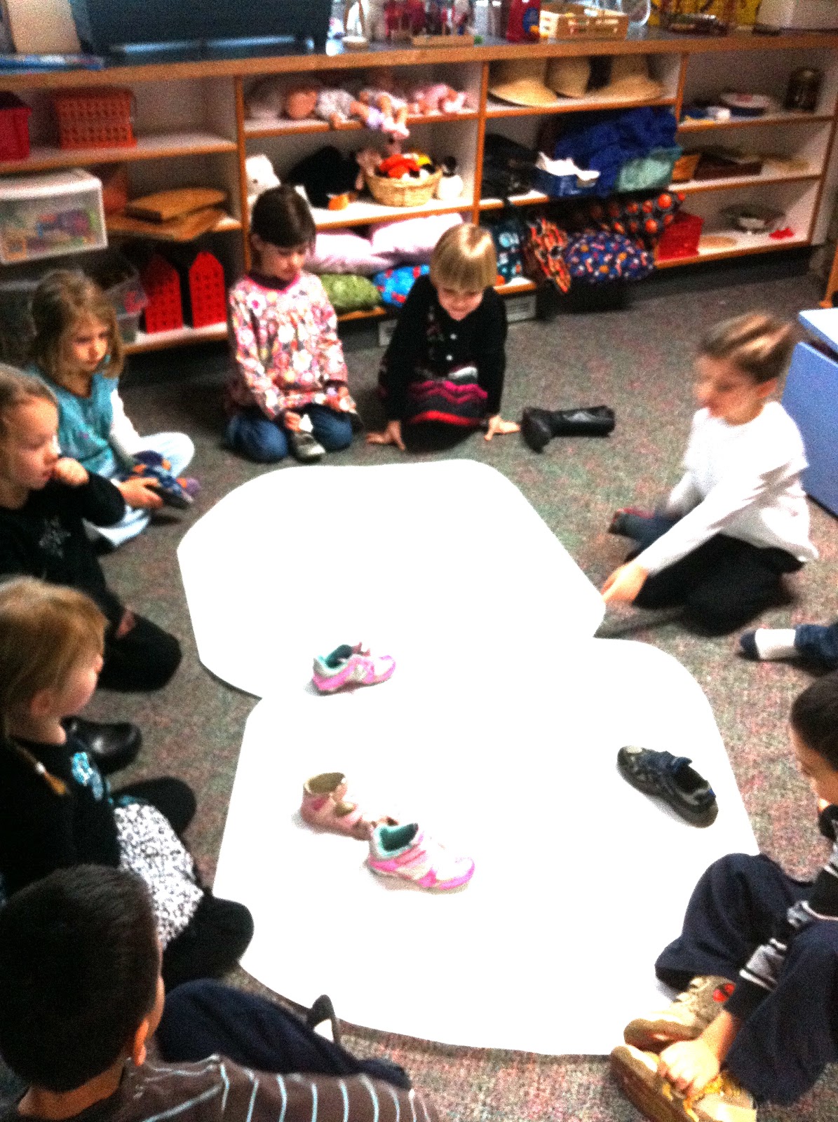 Our Class/ 1st and 2nd grade: Shoes and math