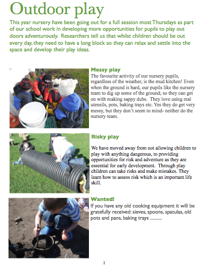 Keeping Parents Informed About Outdoor Learning | Creative STAR ...