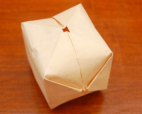 origami cube one sheet ~ easy origami instructions for kids crafts