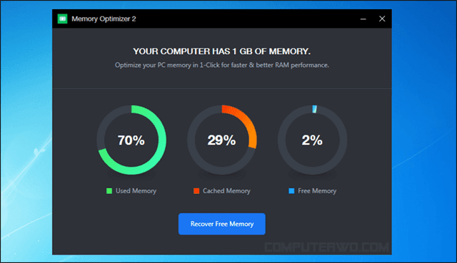 تحرير وتنظيف الرام لتعزيز أداء الكمبيوتر - برنامج Memory Optimizer 2 ...