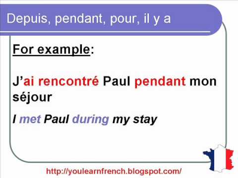 Diferença entre o IL Y A, Depuis, Pendant - A Blue Shark