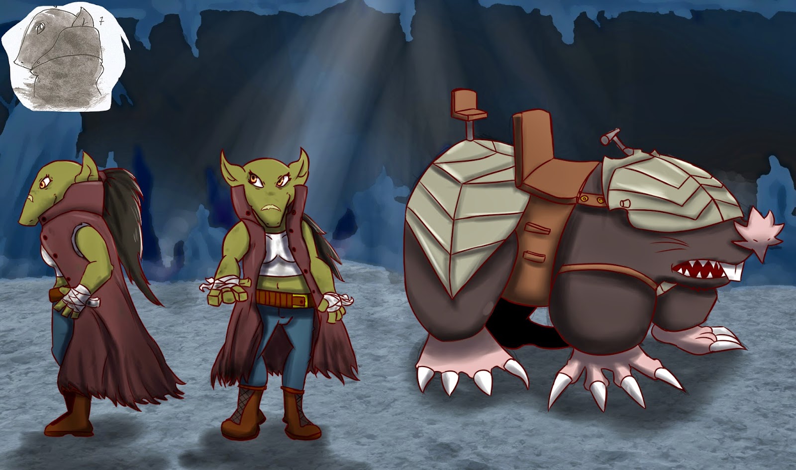 Roger Molina (Moonshine might shine the moon): Personajes con manchas