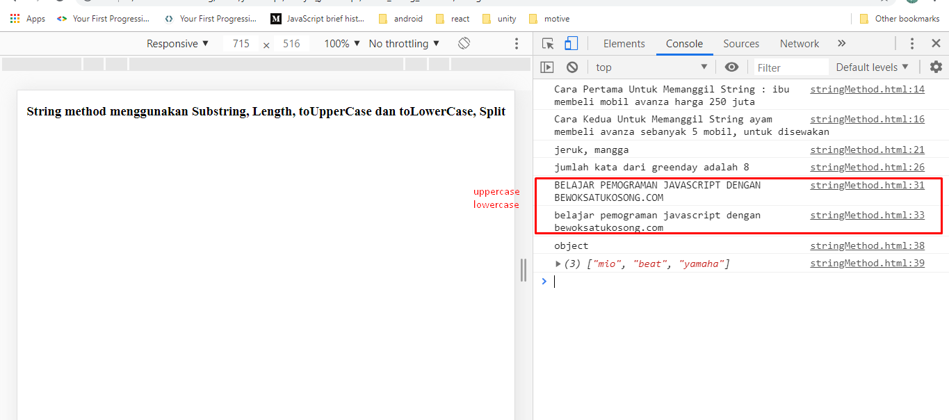 Belajar Javascript Es5 Dan Es6 Part 5 Mengenai String Method Tutorial Programming And Digital