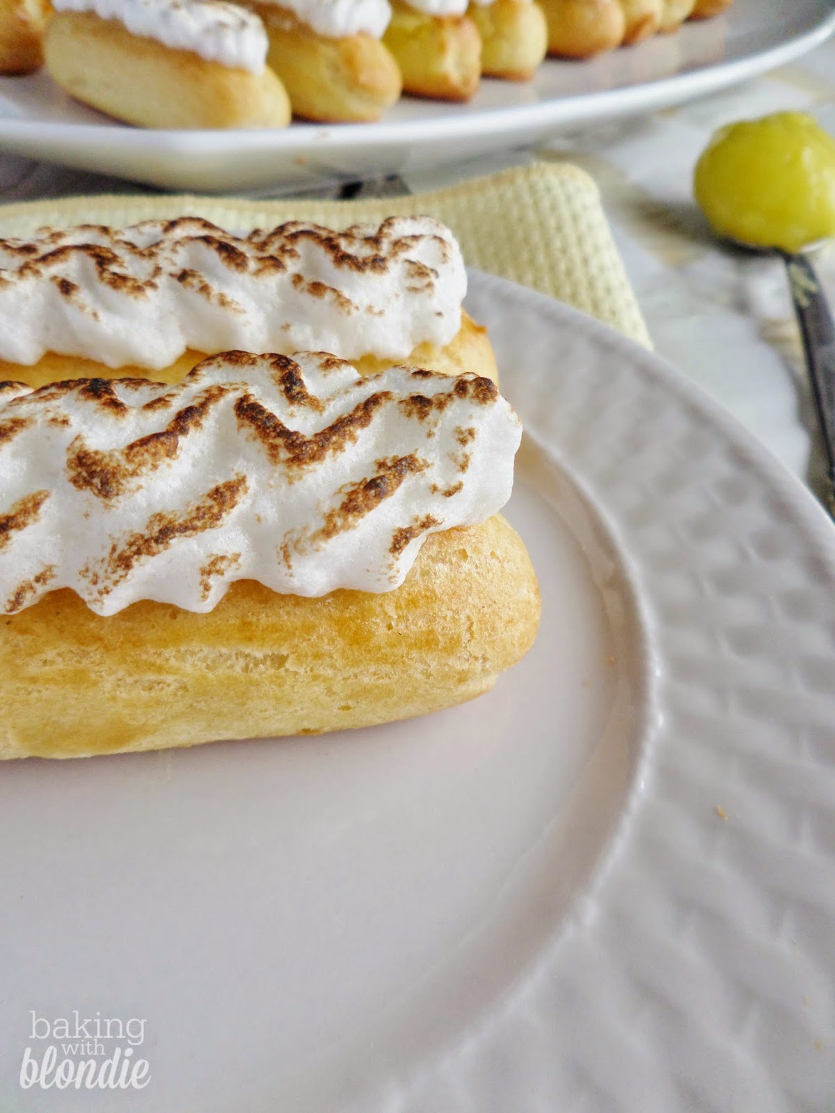 Lemon Meringue Eclairs
