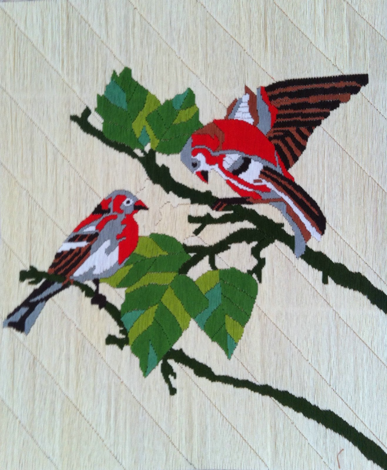 Monde créatif: Long stitch embroidery...