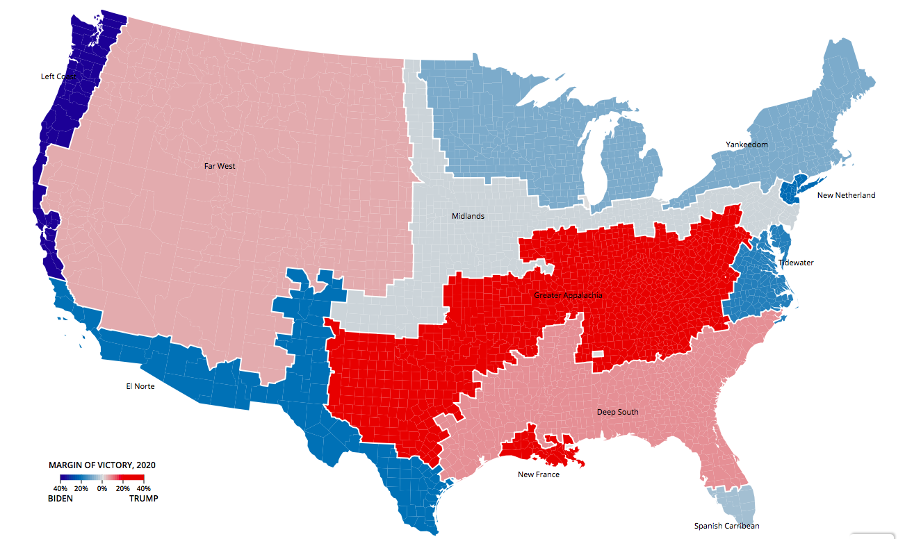 The 2020 Elections and the American Nations - Colin Woodard - Author