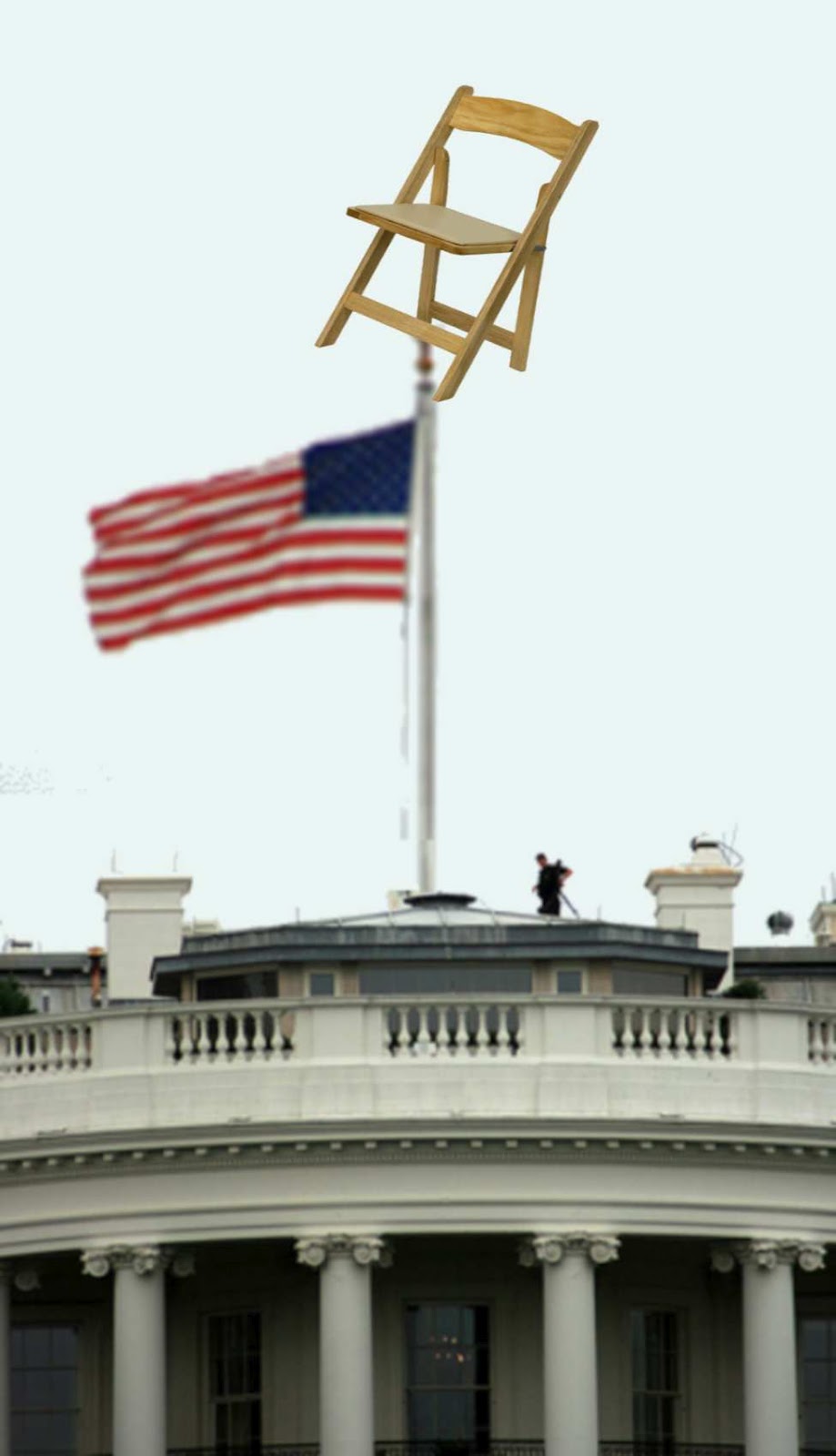 OBAMAPOSTERS_2012: WHITE HOUSE OBAMA FOLDING CHAIR