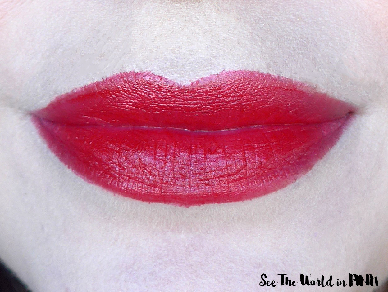 June Shop My Stash ~ Summer Bright Red Lipstick Look featuring ...