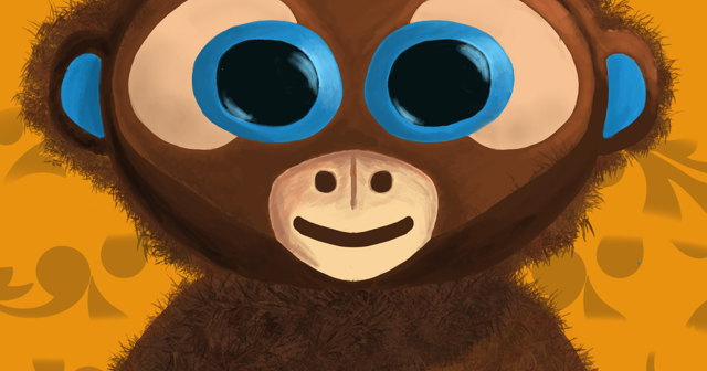 A monkey (inspired by Ty Toys) / Un mono (inspirado en Ty jugetes)