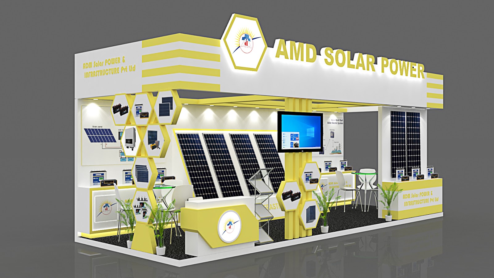 adm solar booth design by salman khan