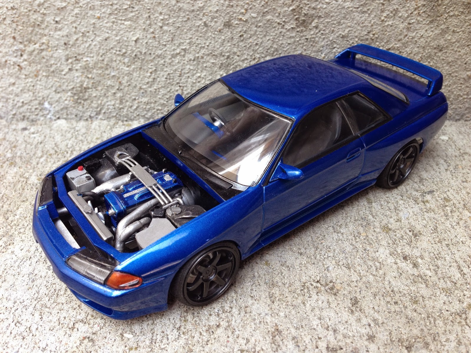 R-WORKS: [Finished model] [TAMIYA] NISSAN R32 SKYLINE GT-R Blue