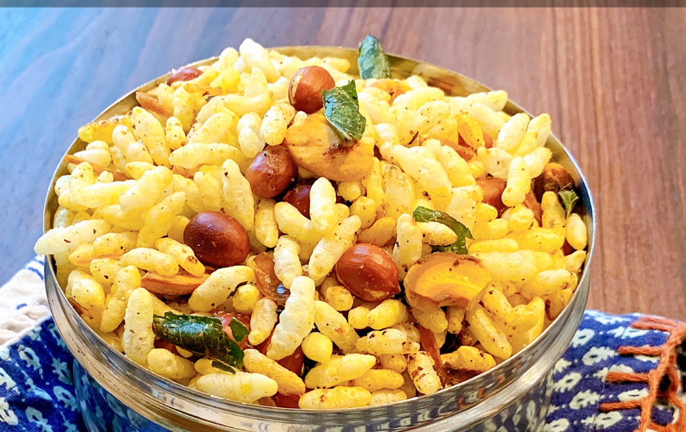 Masala Borugulu - Spiced Puffed Rice Snack Mix
