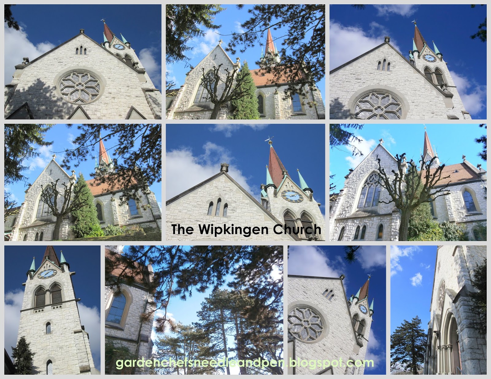 The Alps and the City of Zurich from Wipkingen Church