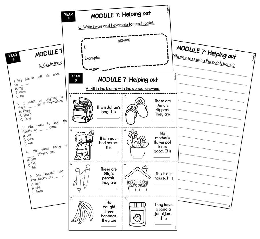 ASH THE TEACHER: YEAR 4 L107 - L112 (M7)