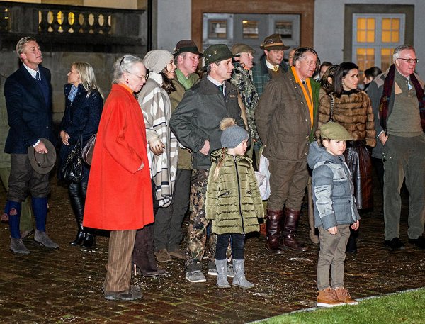 Danish Royals attend the hunting parade at Fredensborg