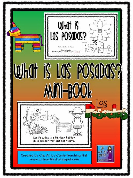 Clip Art by Carrie Teaching First: Las Posadas Mini Book