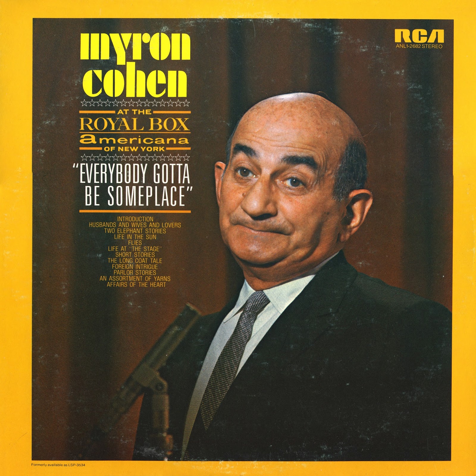 Vintage Stand-up Comedy: Myron Cohen - Everybody Gotta Be Someplace 1966