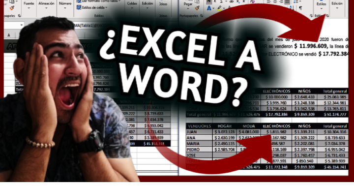 Como VINCULAR o PONER DATOS de una Celda o una Tabla de EXCEL a WORD - Aprende y Enseña Excel