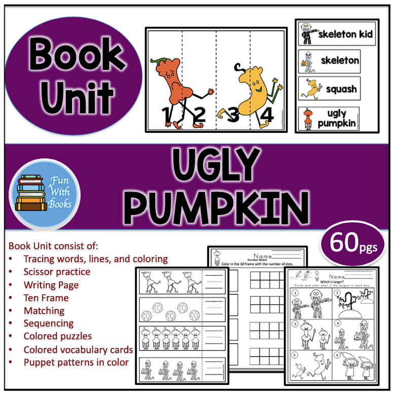 THE UGLY PUMPKIN BOOK UNIT ~ Book Units by Lynn