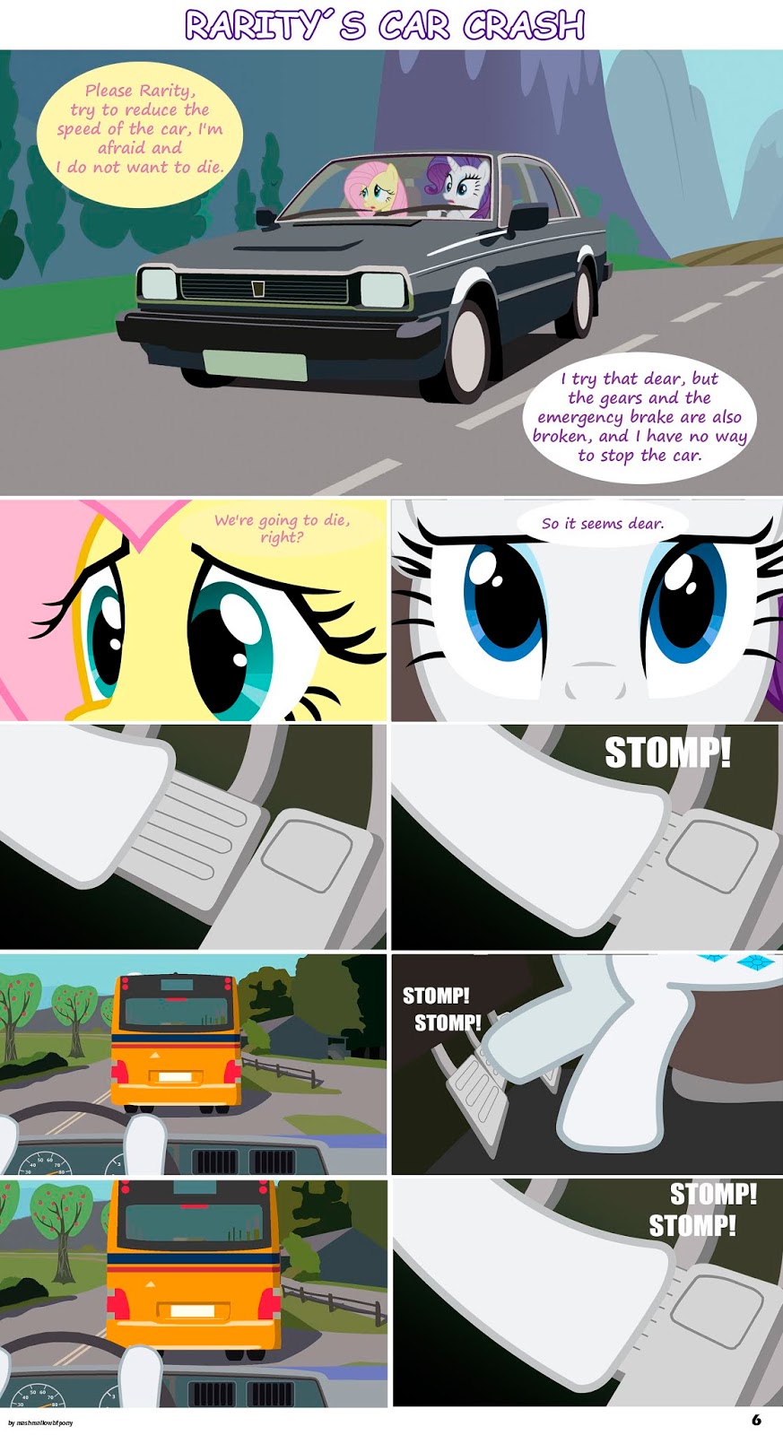 MLP Mares driving cars: Comics