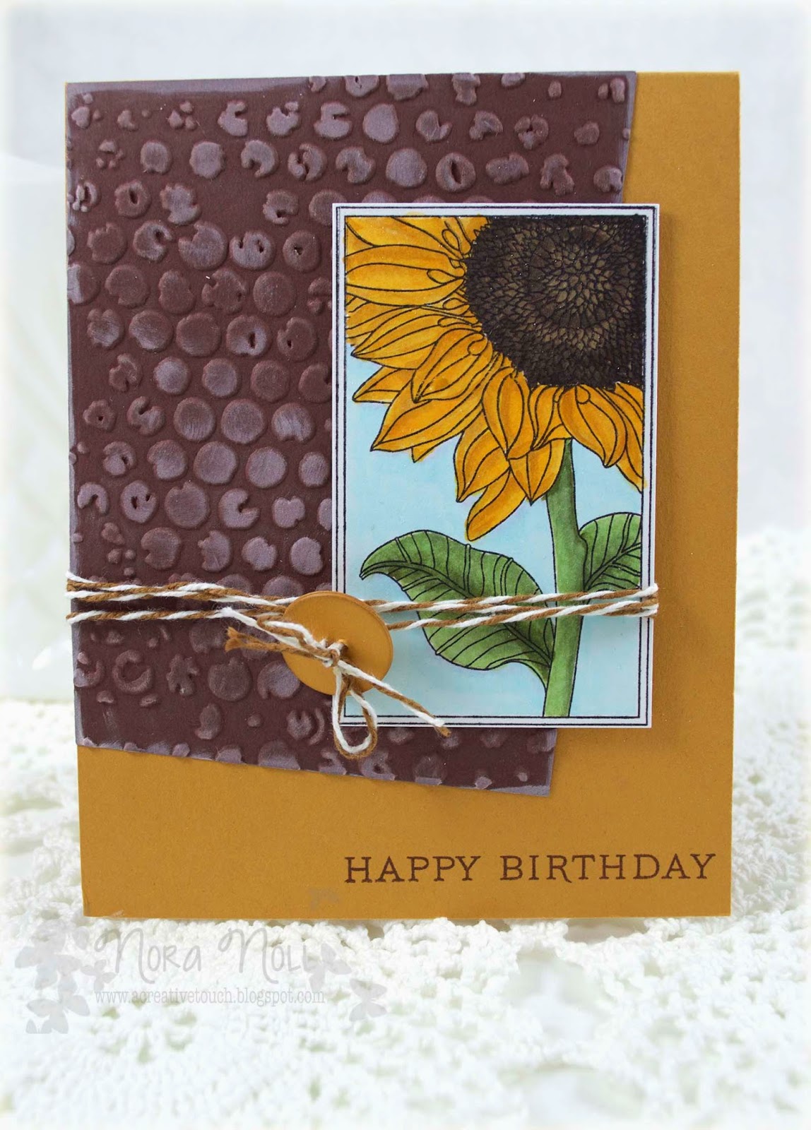 A Creative Touch: Paper Trey Ink Botanical Blocks: Sunflowers