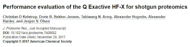 News in Proteomics Research: Q Exactive HF-X paper is out!