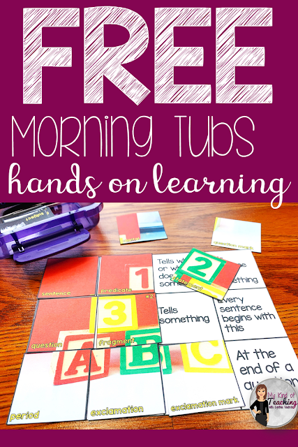 My Kind of Teaching: Morning Tubs for 2nd and 3rd Grades for September
