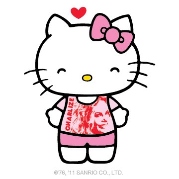 Catsparella: Hello Kitty Still Has Love For Charlize Theron